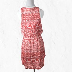 Timing | Dresses | Timing White And Orange Floral Scroll Print Dress ...